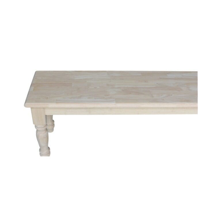BE-47 Farmhouse Bench | Unfinished Furniture of Wilmington