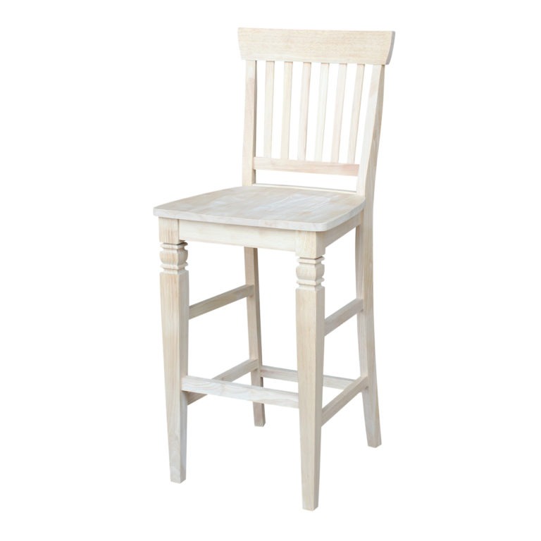 S-112 Seattle Counter Stool | Unfinished Furniture of Wilmington