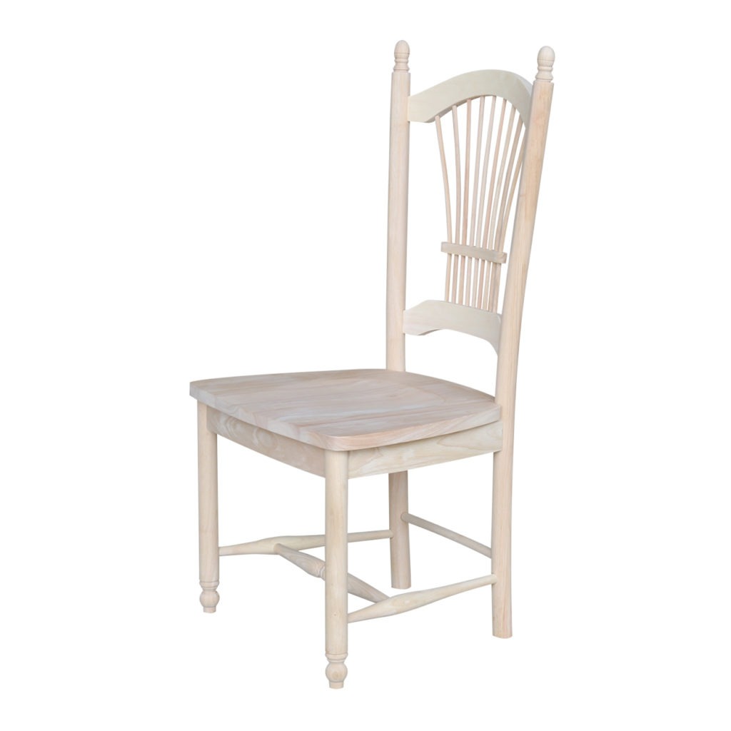 C-1602 Sheaf Back Chair 2-Pack | Unfinished Furniture of Wilmington