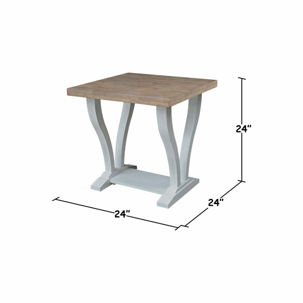 OT-621E La Casa End Table | Unfinished Furniture of Wilmington